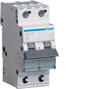 LS-Schalter 13A/1pol+N/C 6kA,QC - Hager - elektrikshop.at